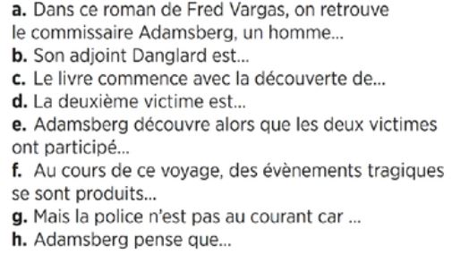 French practice - Talking about a book (Level B1 and +)